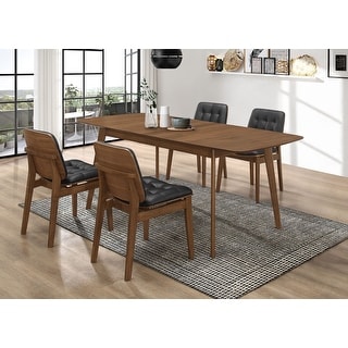 Redbridge Natural Walnut Rectangular Dining Set - Bed Bath & Beyond - 40642968