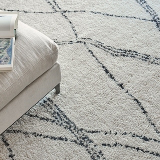 EXQUISITE RUGS Tahoe Hand-knotted Wool Ivory/Black Area Rug. - Bed Bath ...
