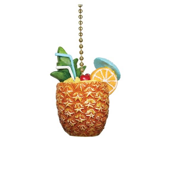 Pineapple Drink Cocktail Ceiling Fan Pull or Light Pull Chain - Bed ...