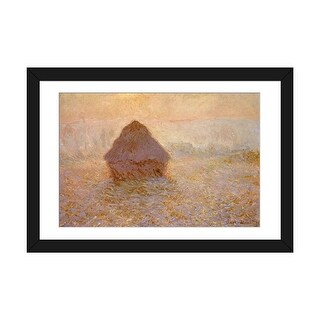iCanvas "Haystacks, Sun in the Mist " by Claude Monet - Bed Bath ...