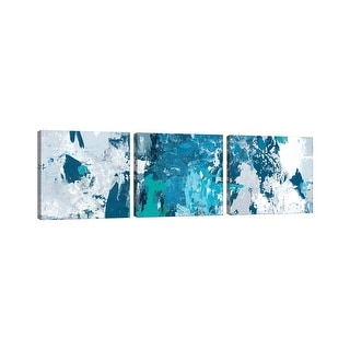 iCanvas "Tainted Blue" by PI Studio 3-Piece Canvas Wall Art Set - Bed ...