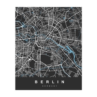 Berlin Germany Berlin Germany City Map Maps Pattern Art Print/Poster ...