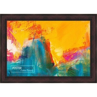 21x17 Traditional Cherry Complete Wood Picture Frame with UV Acrylic ...