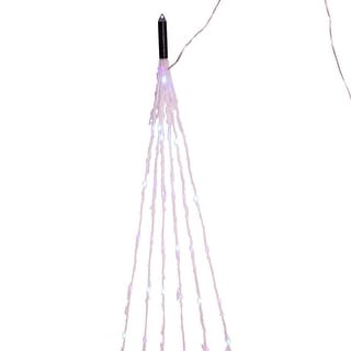 120-Count White Fuzzy Multi Strand with Multicolor LED Christmas Lights ...