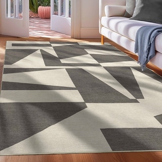 Well Woven Apollo Elemental Canyon Geometric Low Pile Area Rug - Bed ...