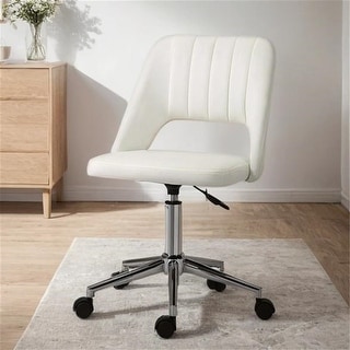 Modern Mid Back Office Chair with Velvet Fabric, Swivel - Bed Bath ...