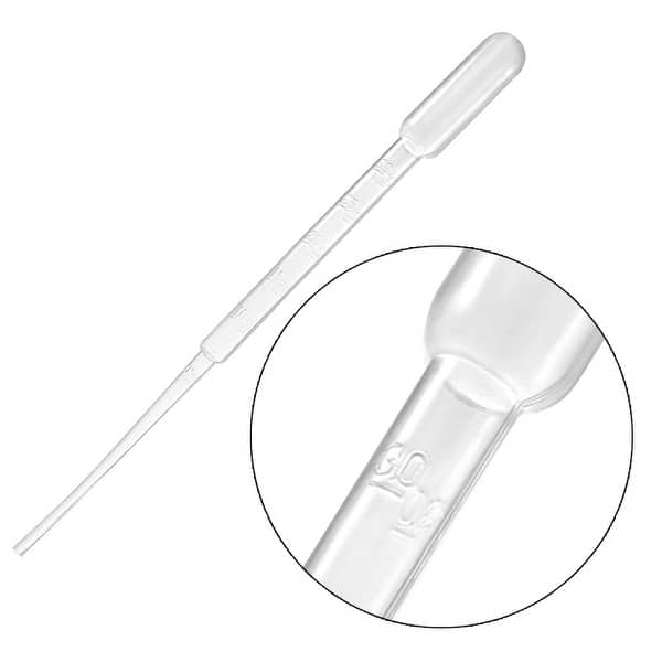 Disposable Pasteur Pipettes Liquid Drop Droppers Graduated 180mm Long ...