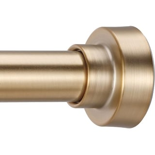 Tension Curtain Rod - No Drill, Non-Slip Spring Tension Rods - Gold ...