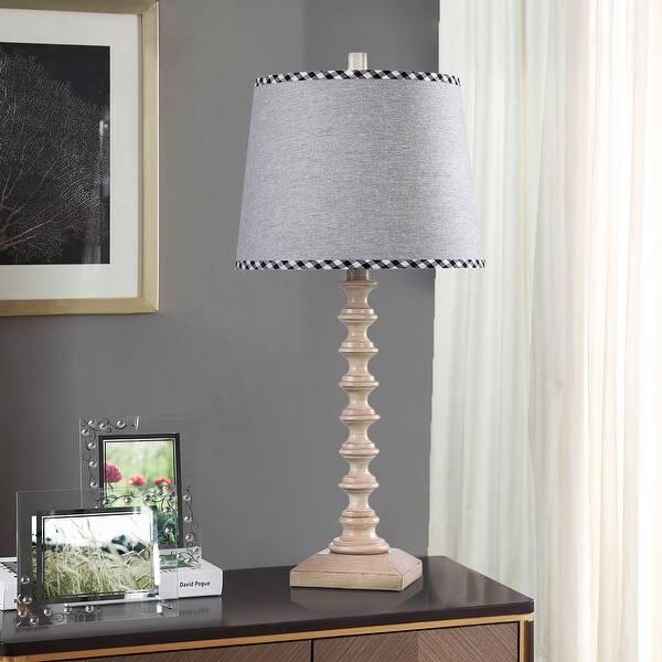 Dann Foley - Lifestyle Metal Table Lamp - Beige Finish - Gray with ...