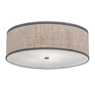 Meyda Tiffany 247688 Cilindro 2 Light 24" Wide Semi-Flush Drum Ceiling ...