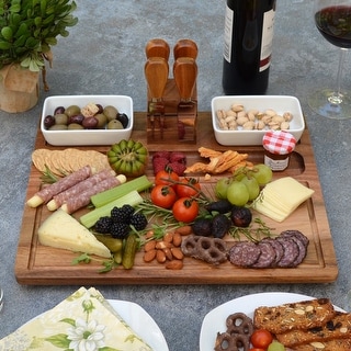 NCAA Purdue Boilermakers Large Acacia Cheese, Charcuterie Board with 4 ...