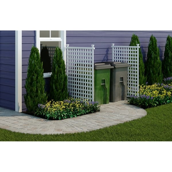 Outdoor No Dig Privacy Screen Enclosure for Garbage Bins & Air ...