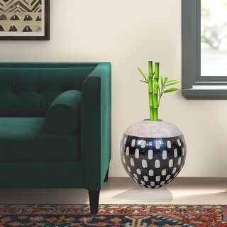 Kavana Décor Spark Floor Vase in Black - Bed Bath & Beyond - 36368135