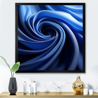 Designart "White Intricate Inversion Hole I" Abstract Spirals Framed ...