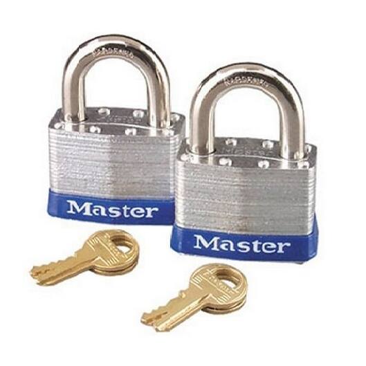 Master Lock 5T Laminated Keyed-Alike Steel Padlock, 2-Pack - Bed Bath ...