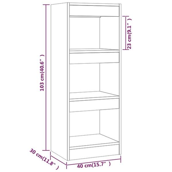 Book Cabinet/Room Divider Sonoma Oak Engineered Wood - Bed Bath ...