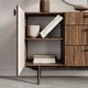 Living Skog Chelsea Buffet Sideboard TV Stand With Slatted Design and 3 ...