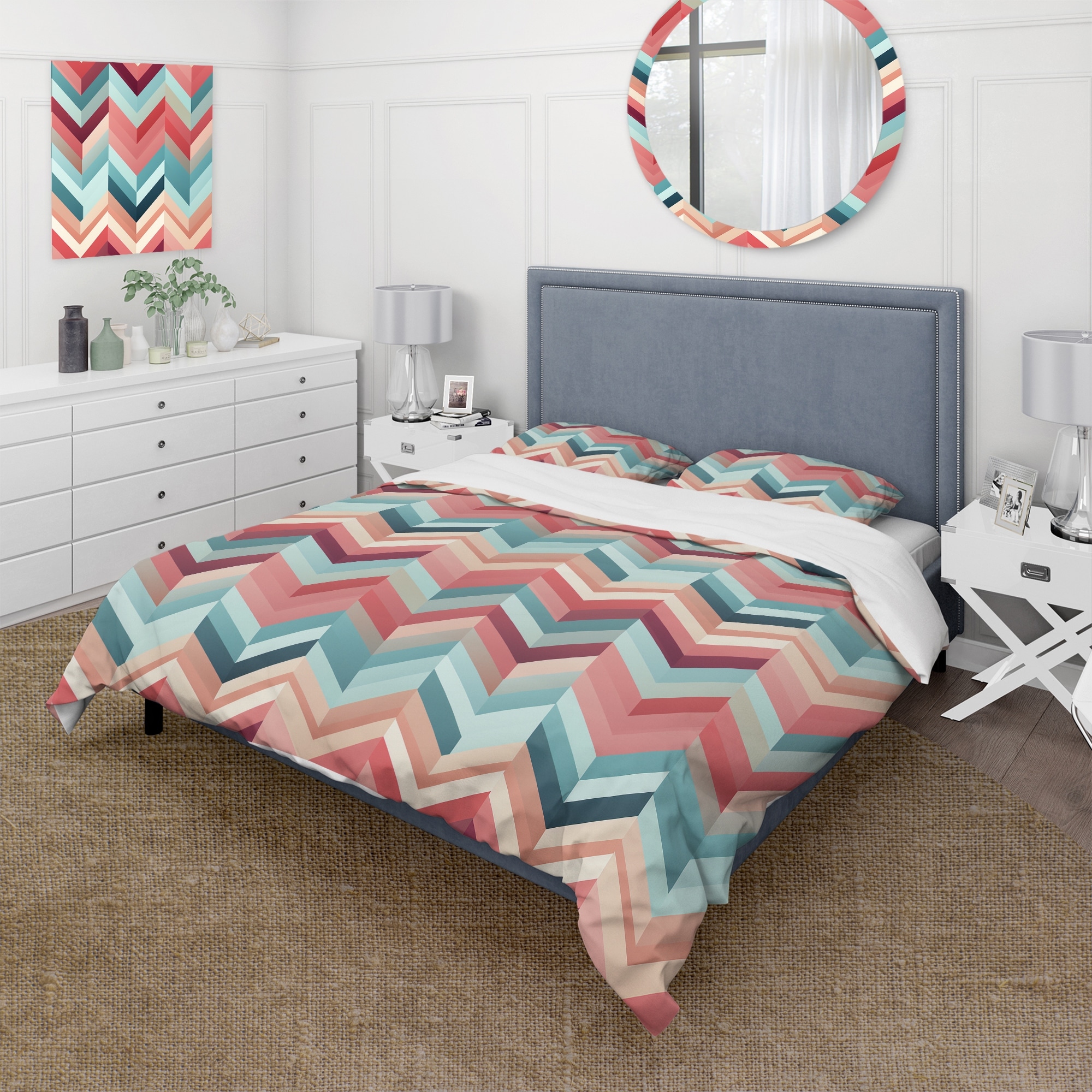 chevron single bedding