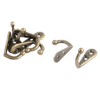 Dormitory Metal Vintage Style Wall Mounted Single Hook Hangers 7Pcs ...