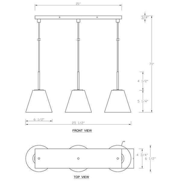 3-light 23-inch Light w/ Clear Glass Pendant Shades - Bed Bath & Beyond ...