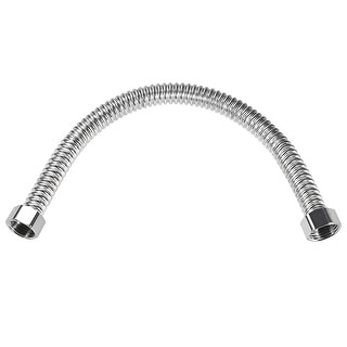 Corrugated Stainless Steel Water Line 15.7" Long G1/2 Female Connector ...