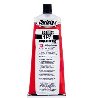 Christy's 34663 Red Hot Clear Vinyl/PVC Adhesive, 1.5 oz. - Bed Bath ...