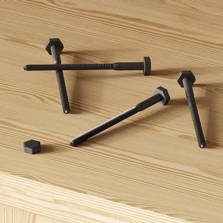 Black Steel 5/16 X 4 " Leg Bolts Screw With Zinc Plated Pack of 100 ...