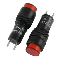 DC 24V 10mm Indicator Light Signal Lamp Red (Bag of 10) - Bed Bath ...