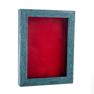 24x30 Shadow Box Frame Blue Wood - Bed Bath & Beyond - 38686622