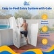 Easy Pool Step Entry System w/ Gate - 32.5 in. W x 82.5 in. D x 81 in ...