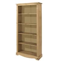Wood Bookcase 5 Shelf Corona Collection | Furniture Dash - On Sale ...