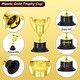 40Pcs Mini Gold Trophies Award Cups Plastic 3.3Inch Small Sports Trophy ...