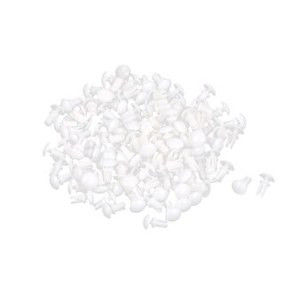 100Pcs Nylon Push Clips Rivet Fastener White for 1.3-2.0mm Thickness ...