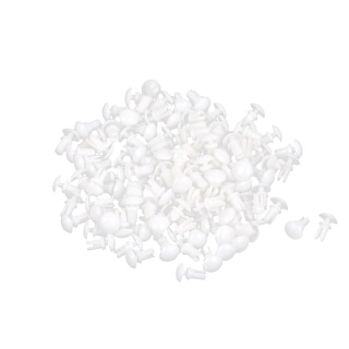100Pcs Nylon Push Clips Rivet Fastener White for 1.3-2.0mm Thickness ...