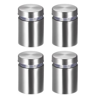 Glass Stand off Mount Stainless Steel Wall Standoff 3/4" Dia 1" 4Pcs ...