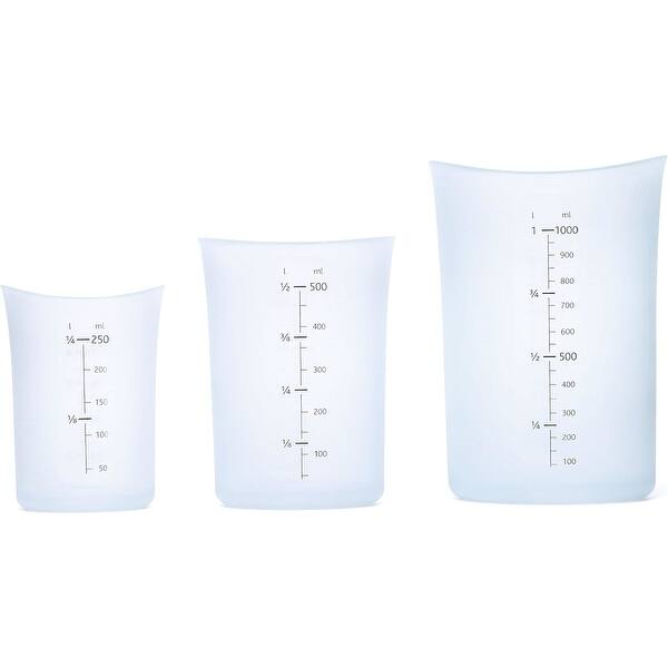 iSi North America Basics Silicone Flexible Measuring Cups Set - 1-cup ...