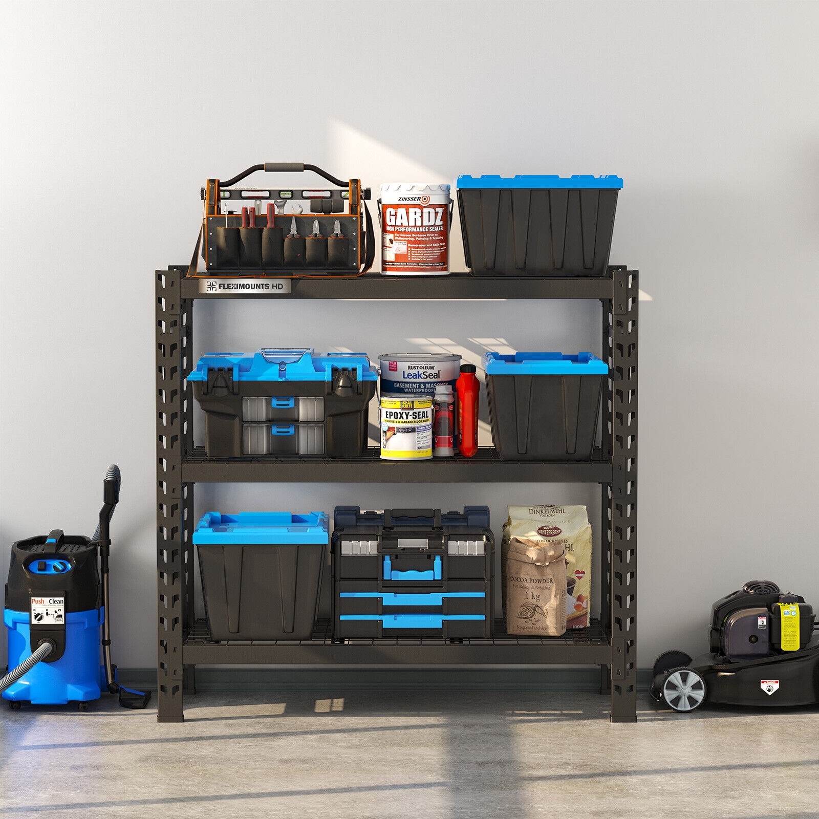 3 tier garage shelving store