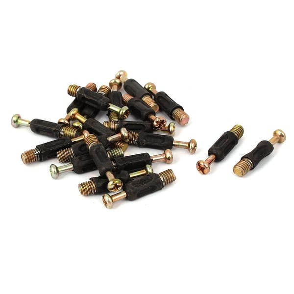 Connecting Fitting Bolt Screw 6mm Male Thread 32mm Length 20pcs - Black ...