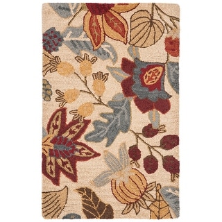 SAFAVIEH Handmade Jardin Nashreen Floral Wool Rug - On Sale - Bed Bath ...