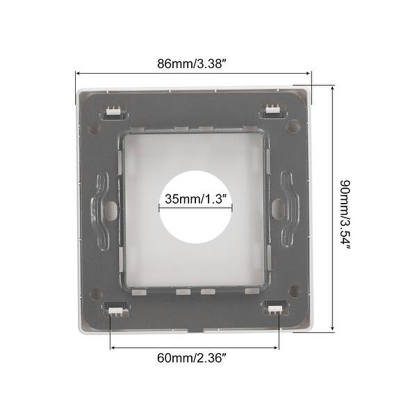 Grommet Wall Plate PC Decoration Wall Panel with 1.3 Inch Cable Through ...