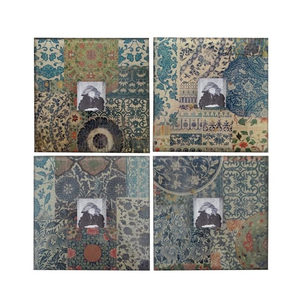 Ornate Floral Swirl Wall Collage Photo Frames - 7" - Multi-Color - 4ct ...