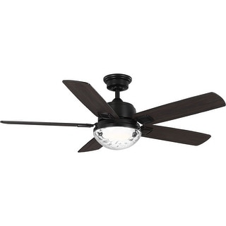 Tompkins Collection 52 in. Five Blade Matte Black Coastal Ceiling Fan ...