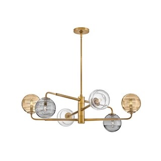 Fredrick Ramond FR30506 Oberon 6 Light 37" Wide Chandelier - Bed Bath ...