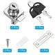 Glass Cabinet Lock, Keyed Different Zinc Alloy Single Swing Showcase ...