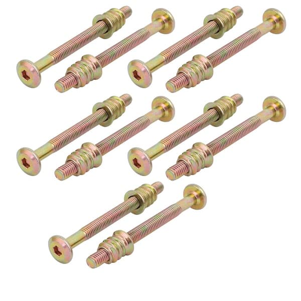 10pcs Wooded Furniture Connecting Fitting M6x70mm Hex Socket Bolt w ...