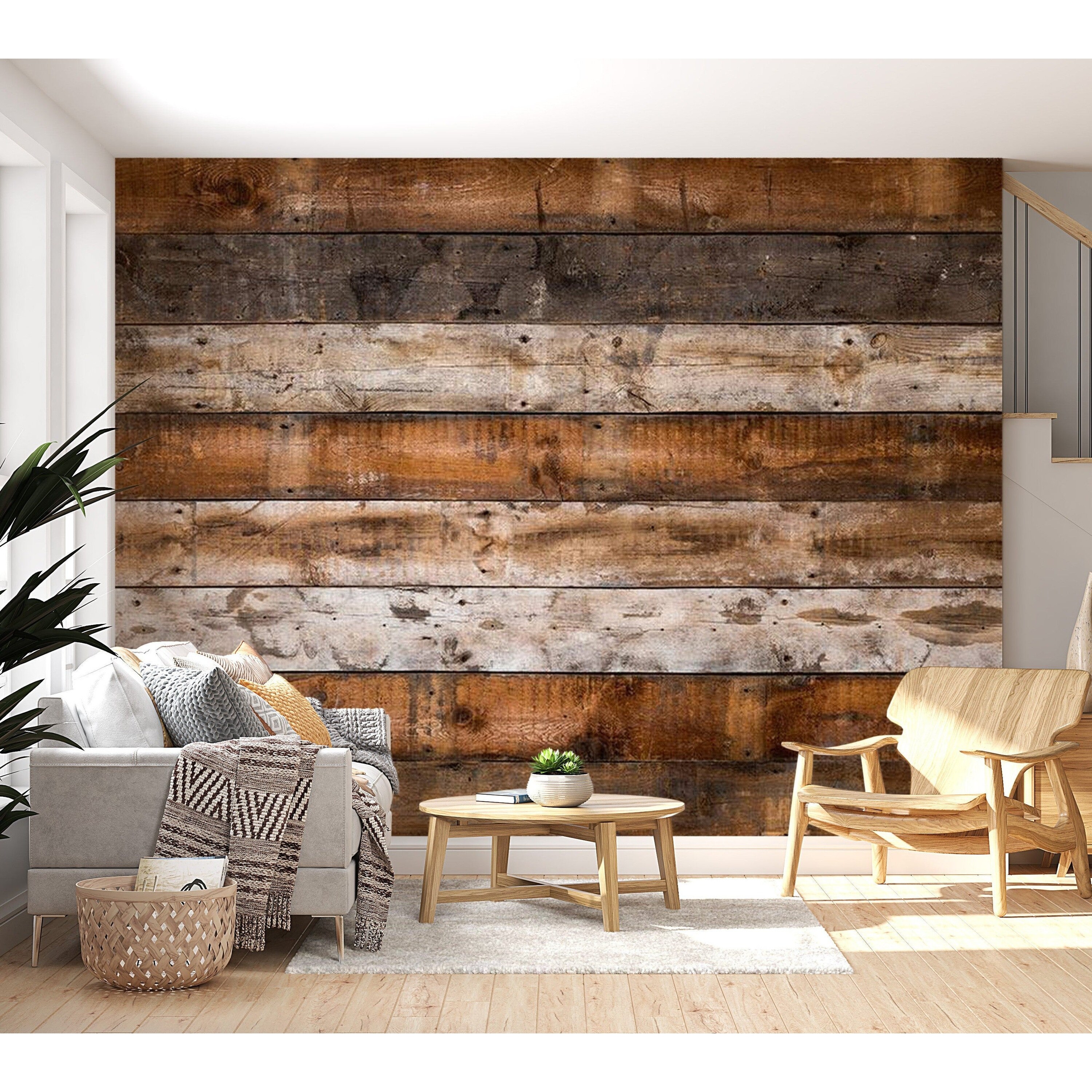 cabin wall wallpaper