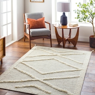 Fallak Hand Knotted Global Geometric Wool Area Rug - Bed Bath & Beyond ...
