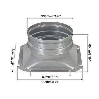 Duct Connector Flange Metal Exhaust Inlet Outlet Duct Mounting Plate ...