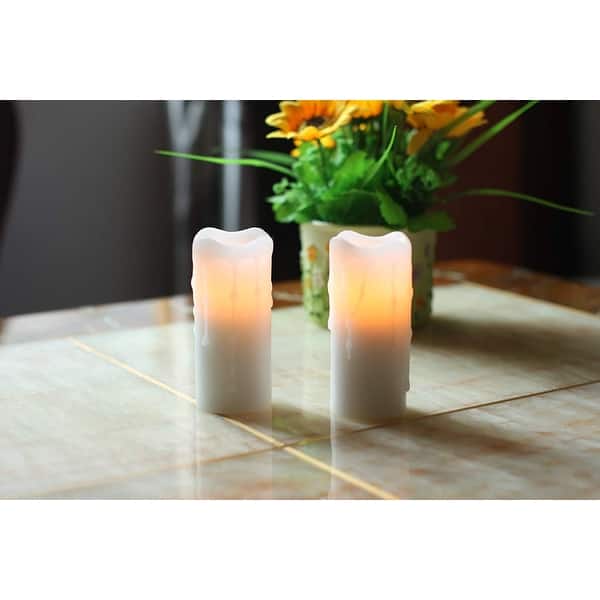 melted flames candles