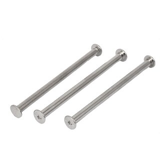 M5 x 80mm Metal Scrapbooks Binding Screws Posts Silver Tone 3PCS ...